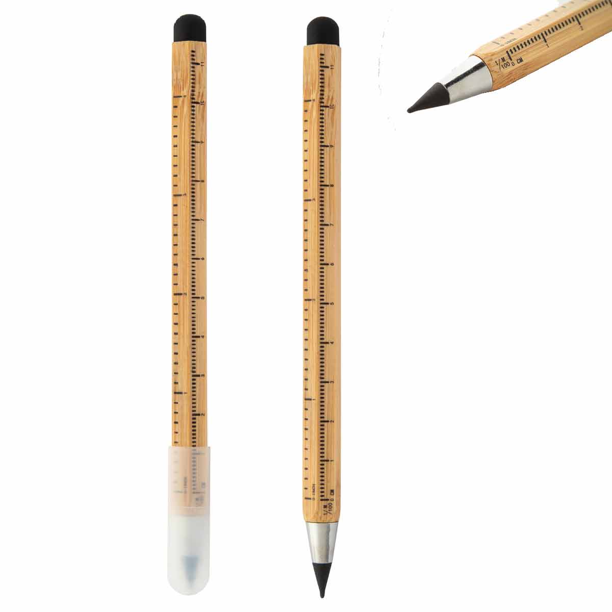 Бамбукова писалка без мастило с линийка Boloid